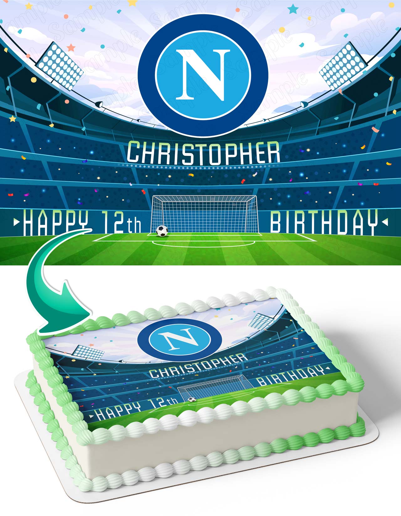 SSC Napoli Edible Cake Toppers – Ediblecaketopper