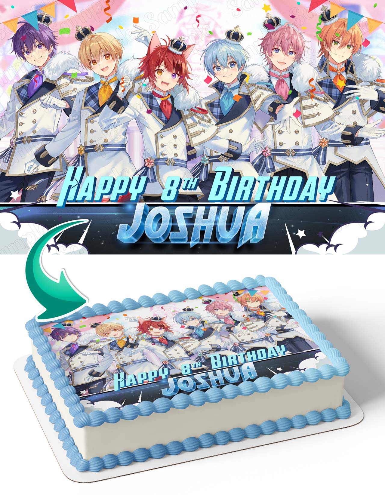 Strawberry Prince Edible Cake Toppers – Ediblecaketopper