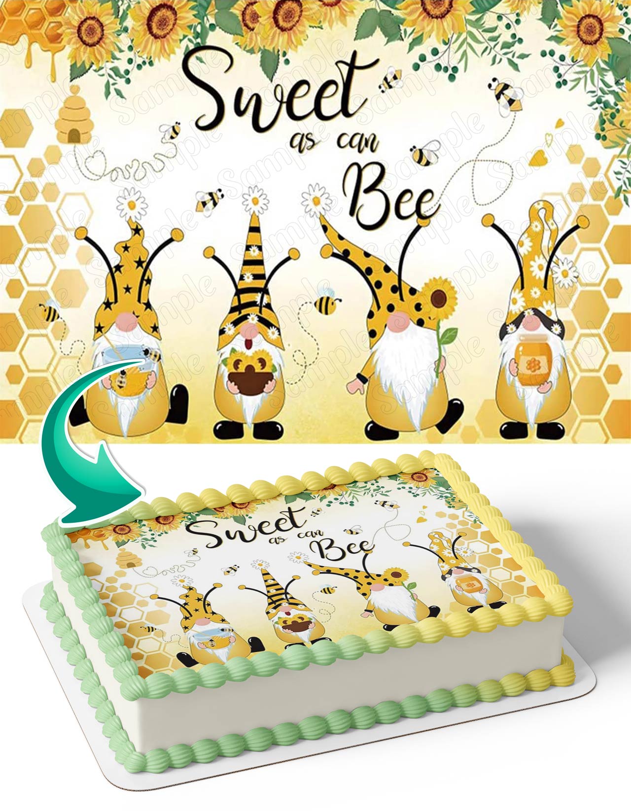 Sweet As Can Bee Honey Edible Cake Toppers – Ediblecaketopper
