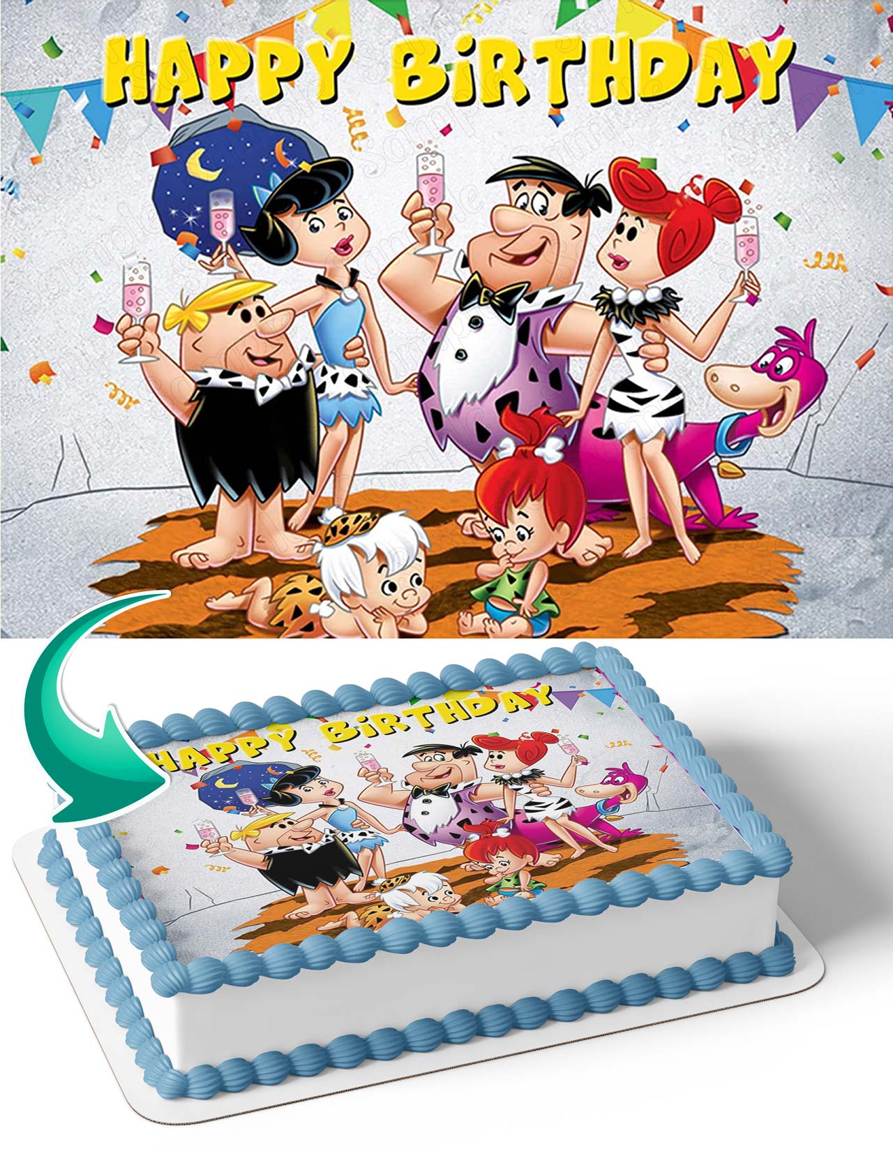 The Flintstones FT Edible Cake Toppers – Ediblecaketopper
