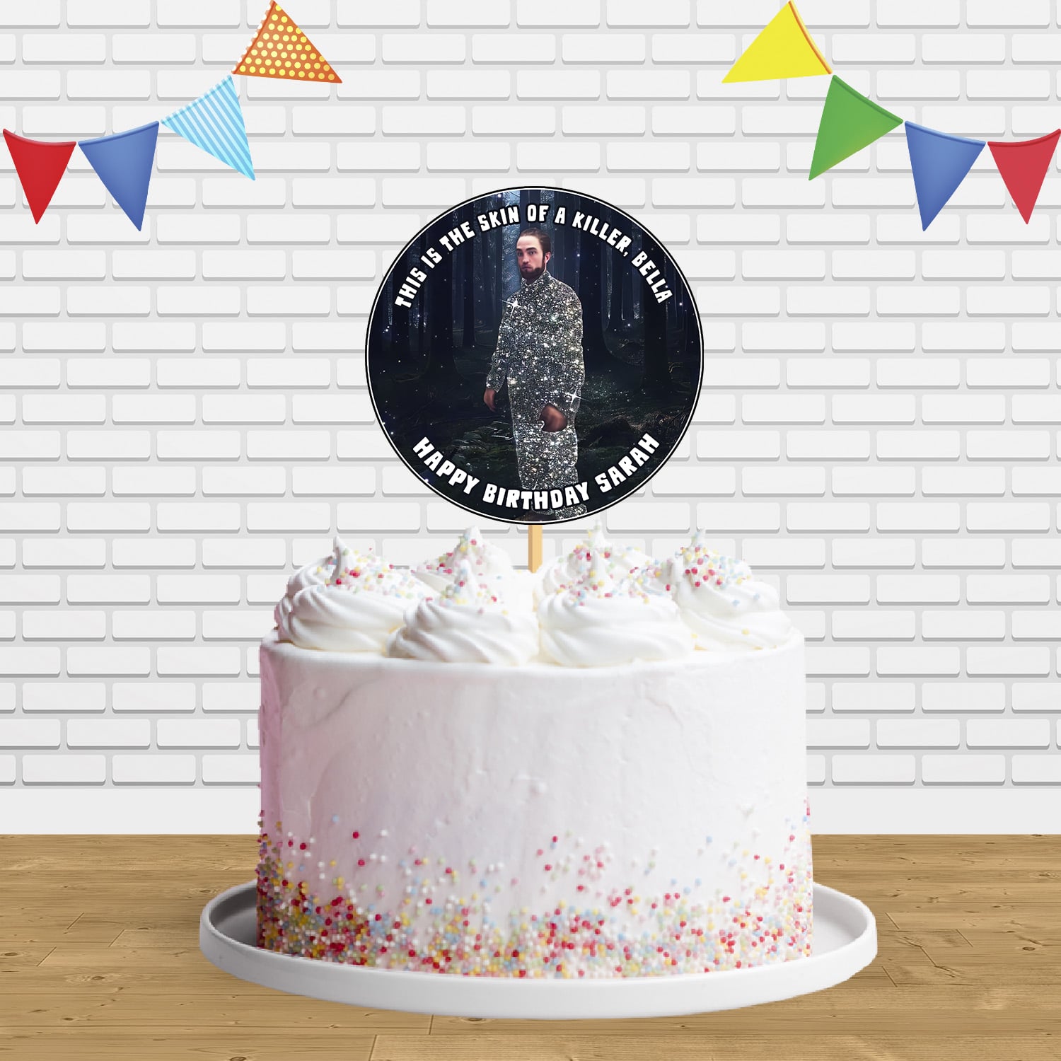 This Is The Skin Of A Killer Bella Twilight Cake Topper Centerpiece Bi ...