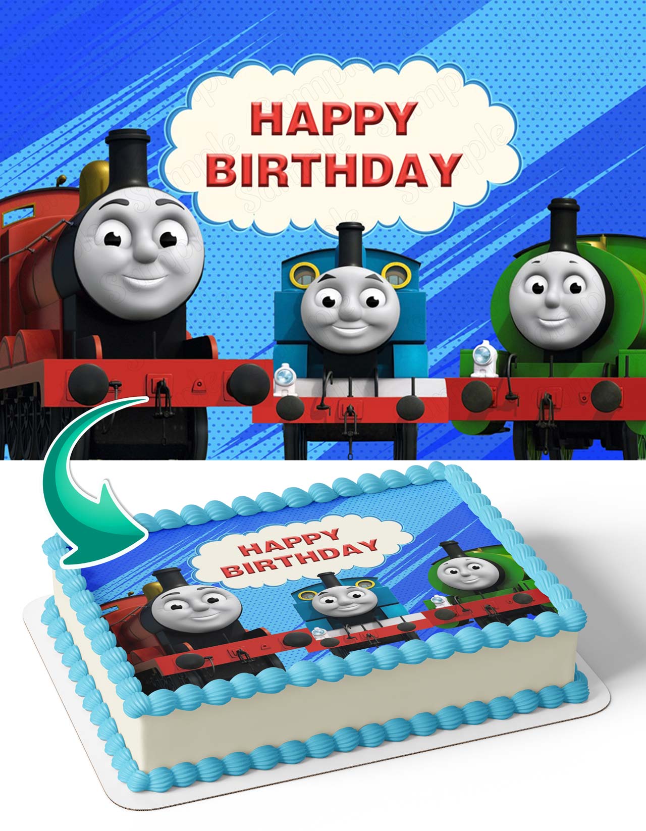 Thomas Train Friends Edible Cake Toppers – Edible Cake Topper Corp