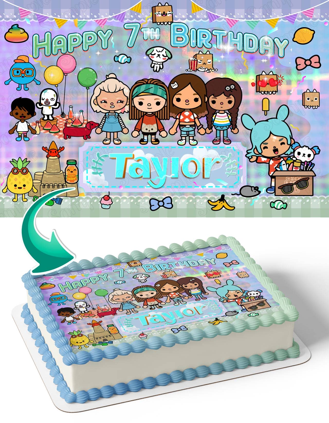 Toca Life World TC Edible Cake Toppers – Ediblecaketopper