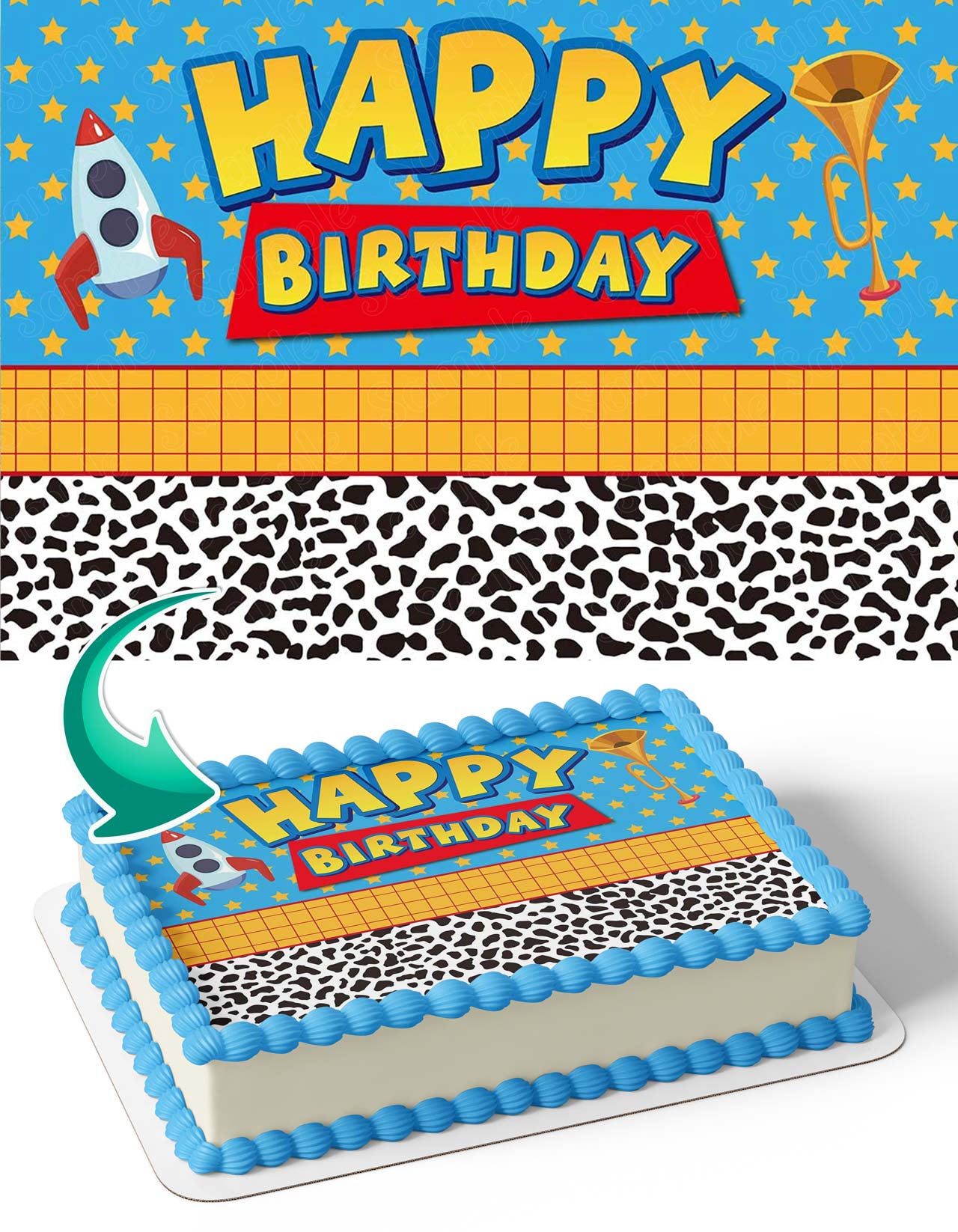 Toys Story Style GT Edible Cake Toppers – Ediblecaketopper